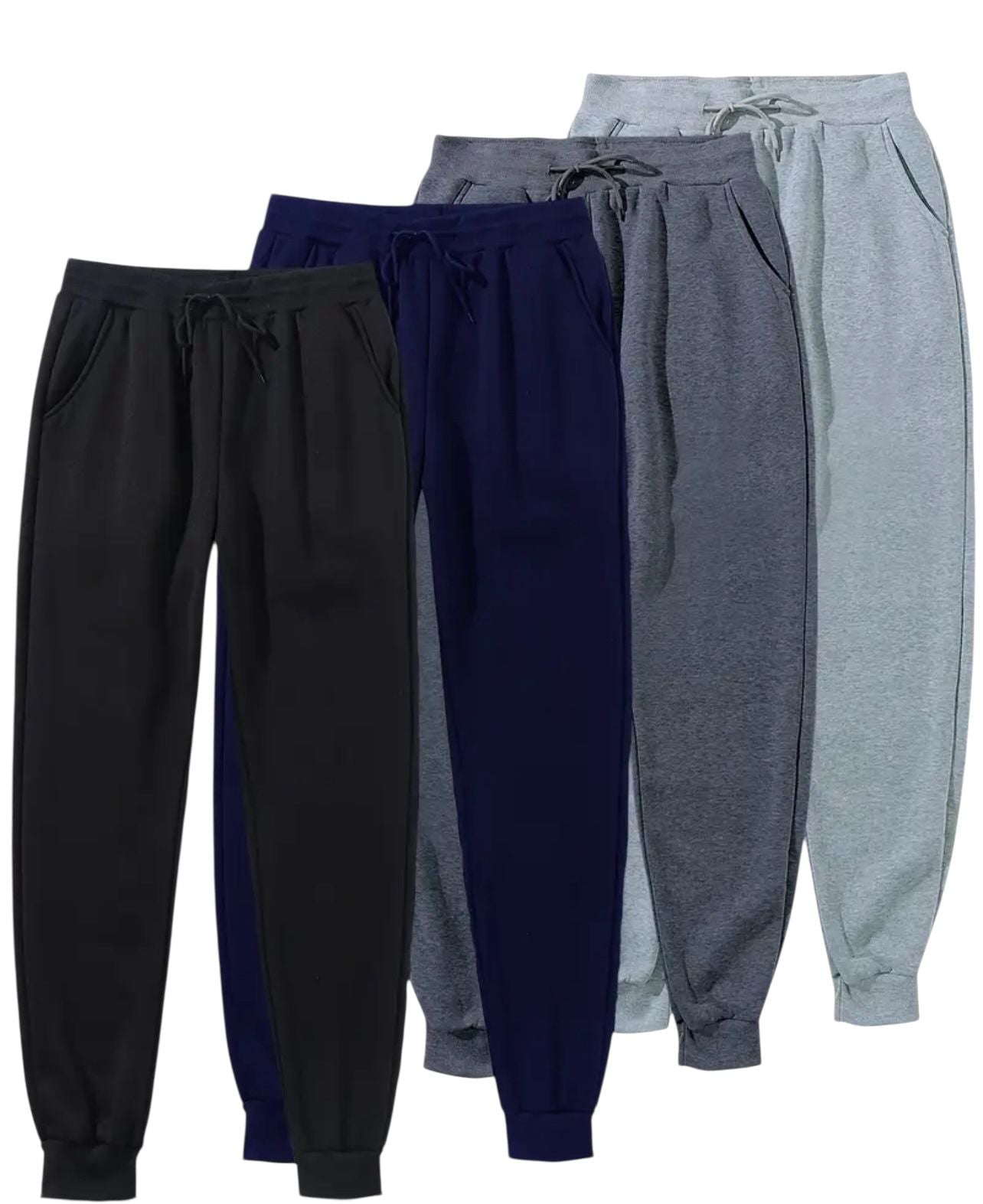 BenBen 4 Pack Men Fleece Athletic Jogger Pants with Pockets - Soft and ...