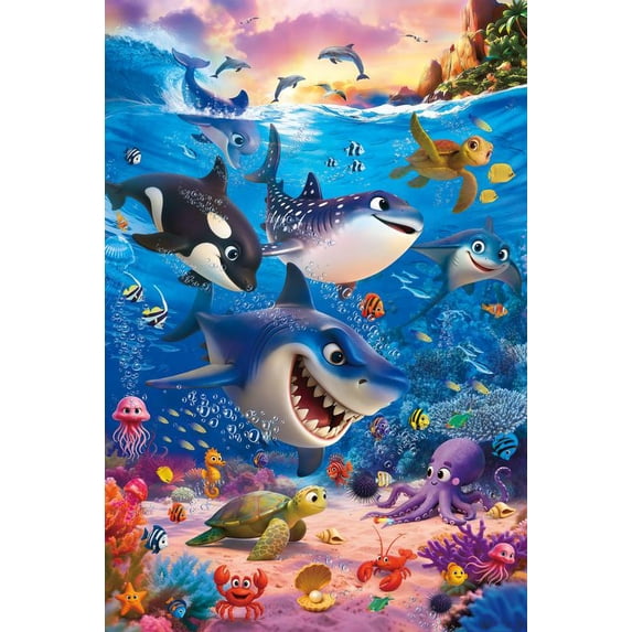 BenBen 48 Piece Ocean Depths Jigsaw Puzzles for Kids - Walmart.com