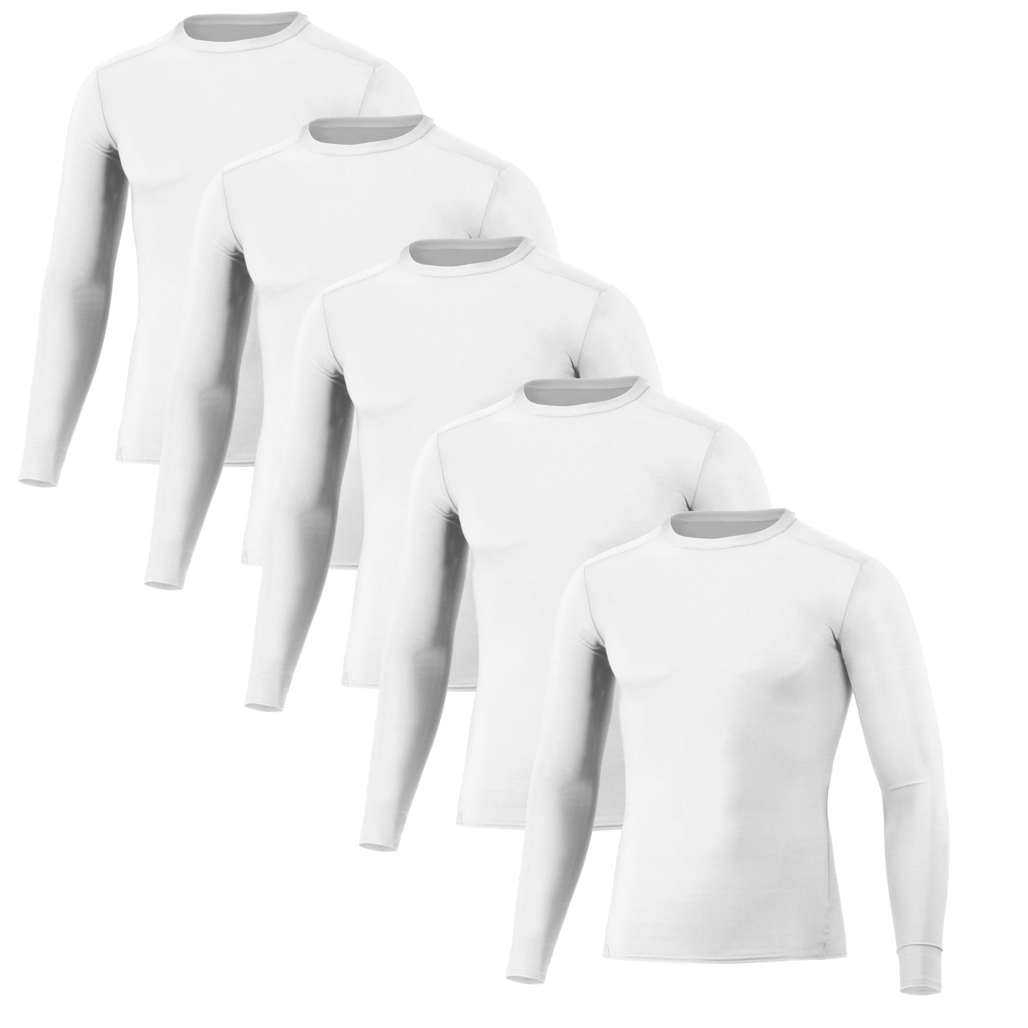 BenBen 5 Pack Mens Compression Shirts Tops Moisture-Wicking Cool Tek L ...