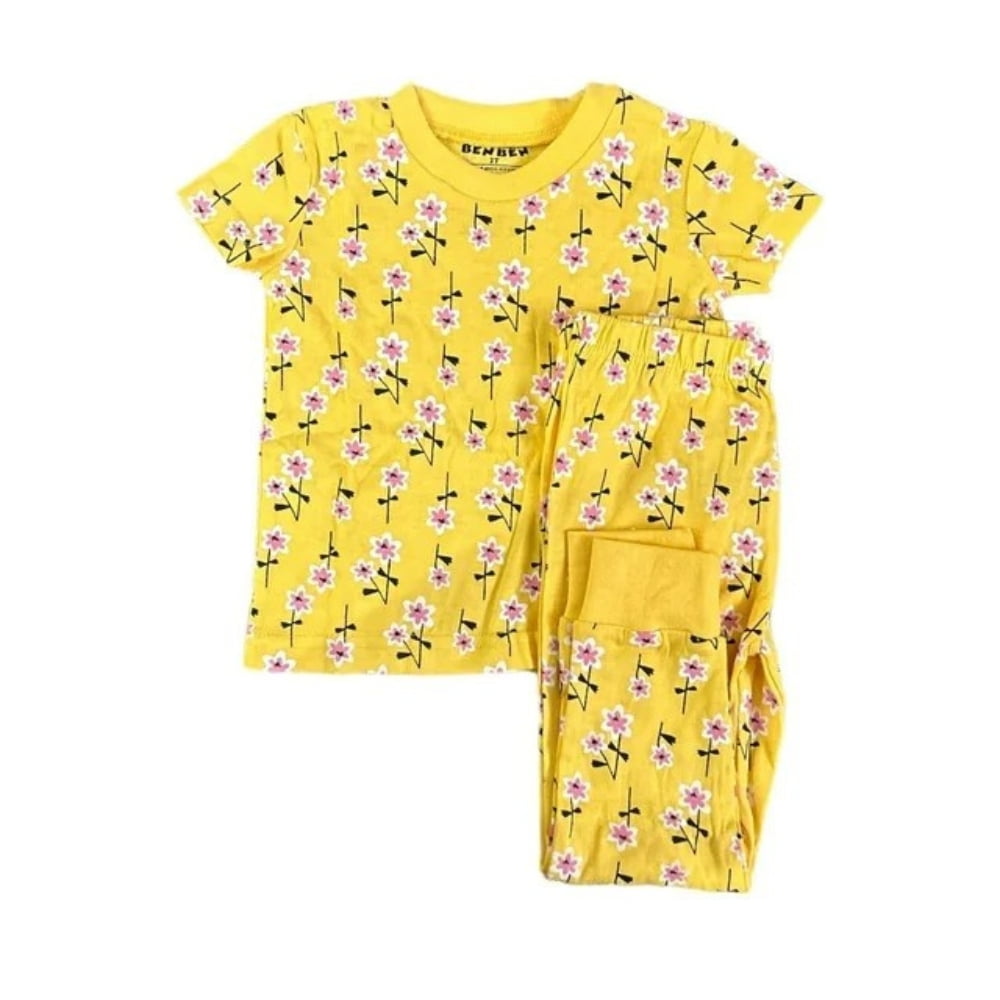 BenBen Kids Babies Toddler Girl Pajamas Pjs Short Sleeve - 1 Pack ...