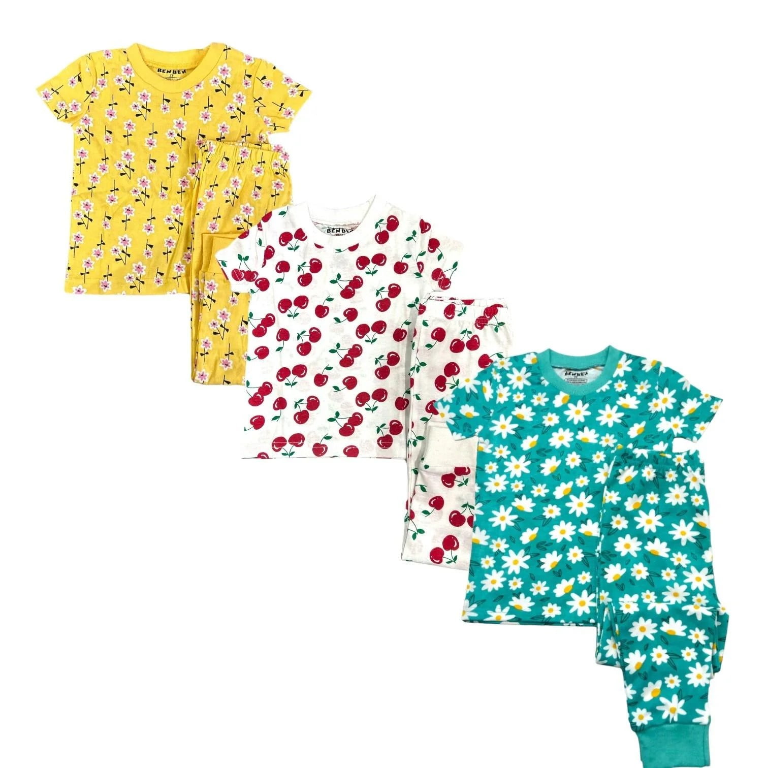 BenBen Kids Baby Toddler Girl Pajamas Pjs ShortSleeve Clothes Sleepwear ...
