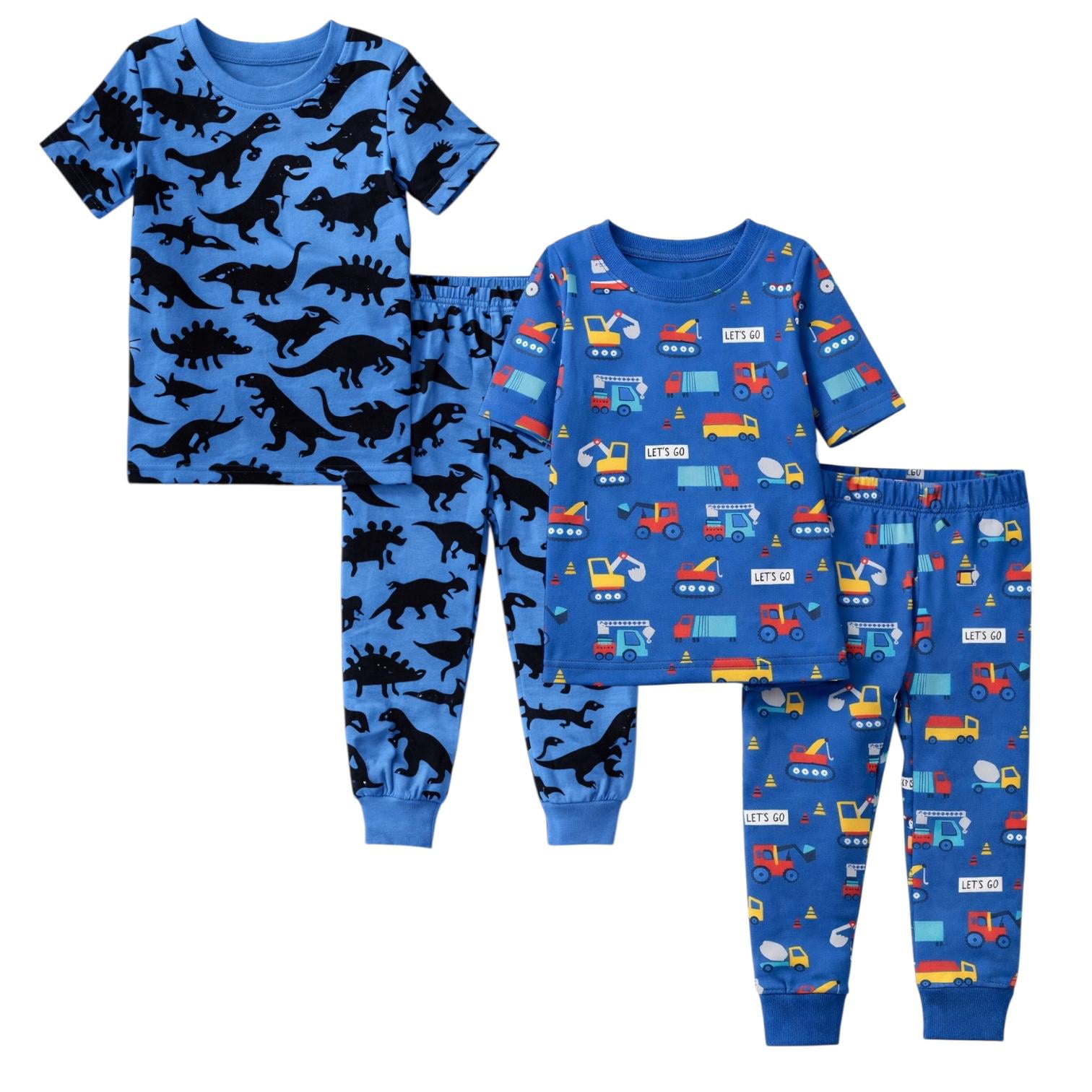 BenBen Kids Toddler Boy Pajamas Pj Set Short Sleeve Snug Fit Soft ...