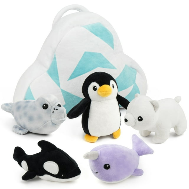 BenBen Ocean Stuffed Animal, Sea Creature Plush Toys with Iceberg ...