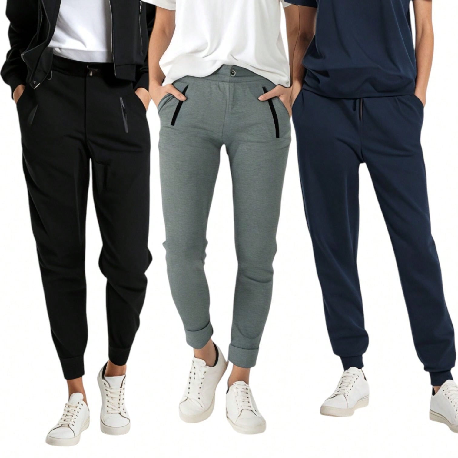 BenBen Women's Ultra Soft Fleece Jogger Pants Sweatpants - 3 Pack, Comfortable & Cozy, Perfect ...