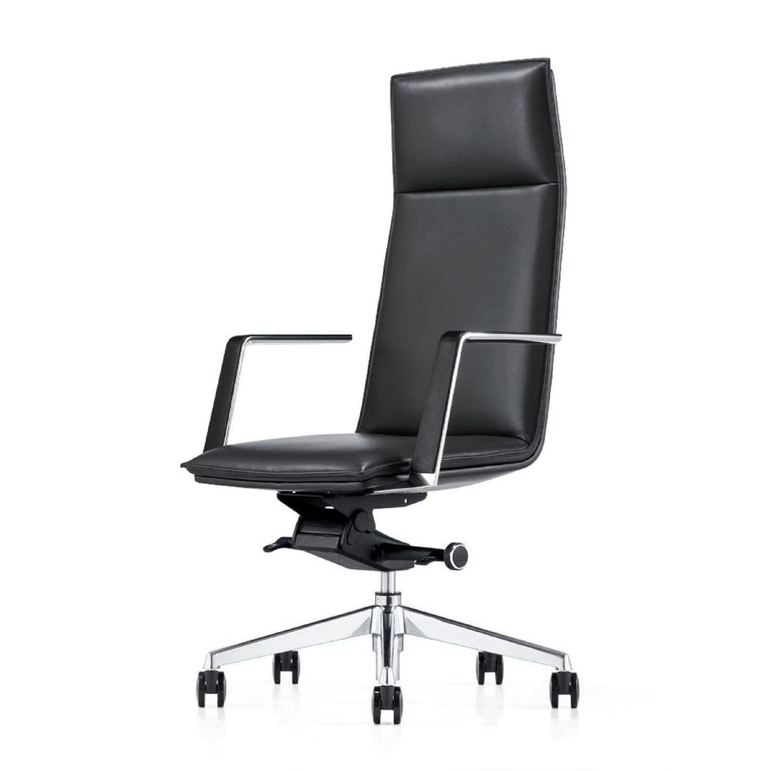 BenJara 27 in. Cid Modern Swivel Office Chair with Tall Back ...
