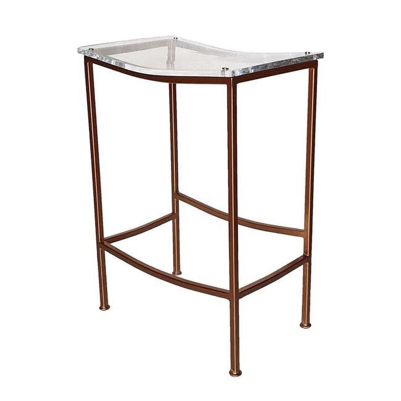 BenJara BM284787 25 in. Eva Curved Counter Height Stool with Clear ...