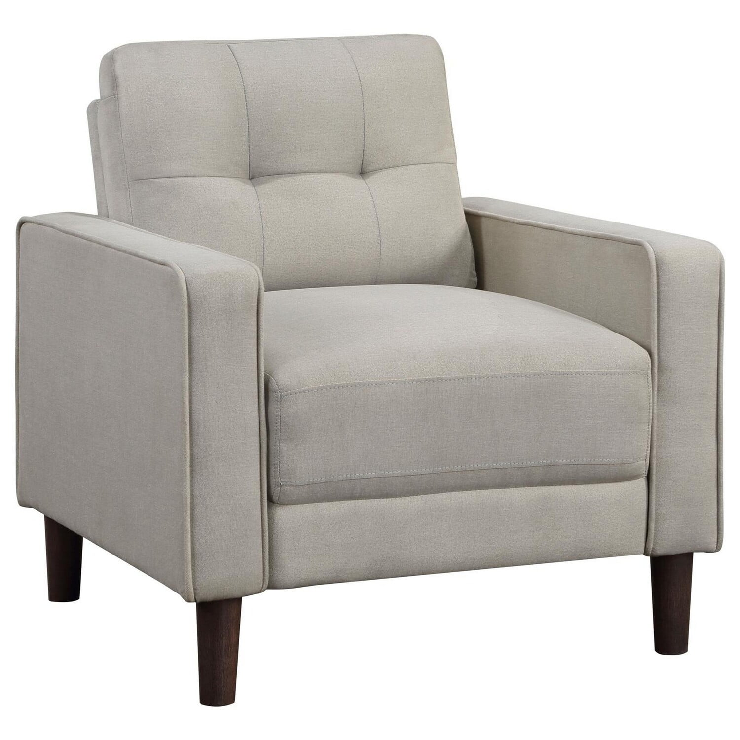 BenJara Bow 32 Inch Accent Chair, Grid Tufted, Track Arms, Self Welt ...
