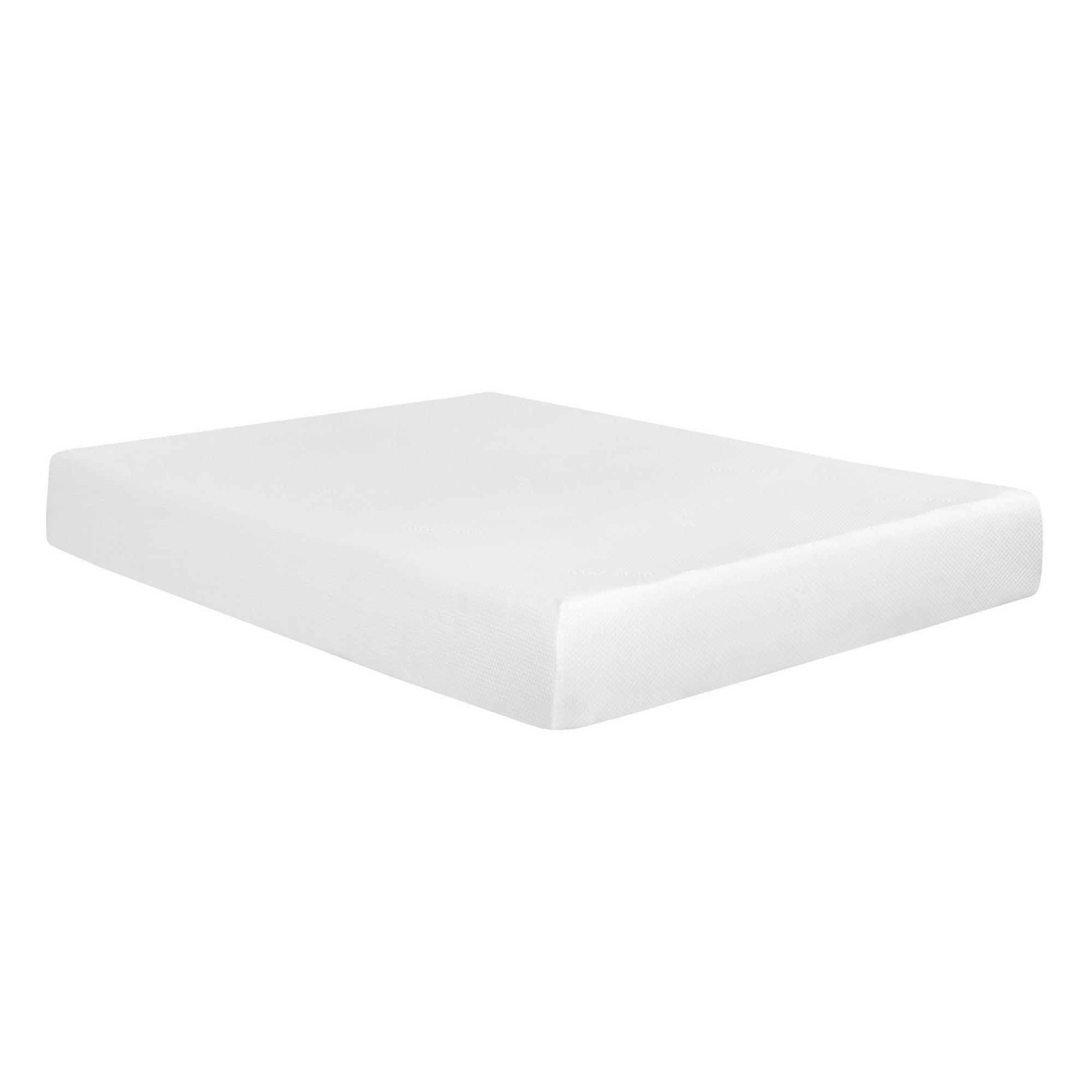 Bree 10 Inch Plush XL Twin Size Mattress with Gel Foam, Aloe Vera ...