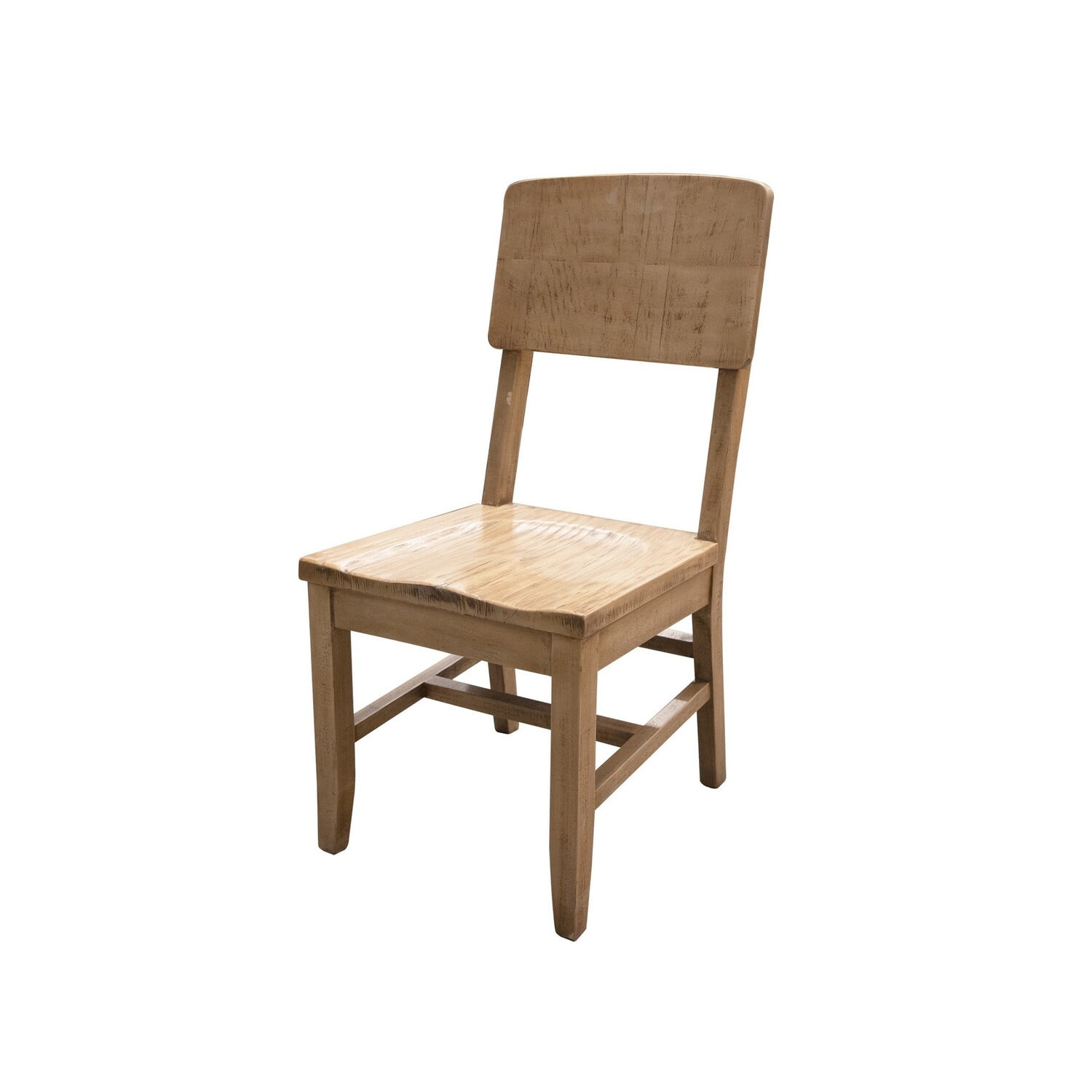BenJara Dome 19 Inch Dining Chair, Set of 2, Tapered Legs, Natural ...