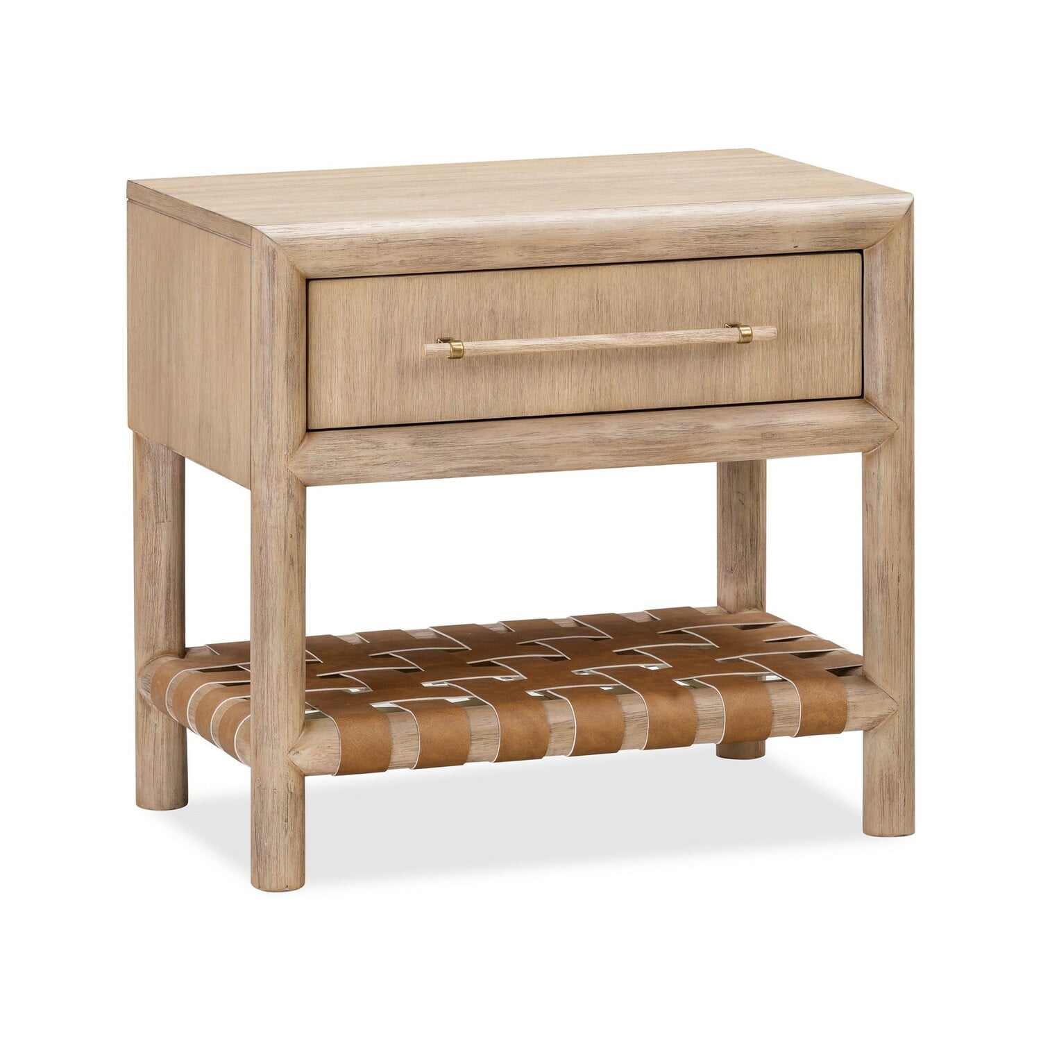Dory 26 Inch Nightstand, 1 Drawer, Open Shelf, USB Charge Port, Brown ...