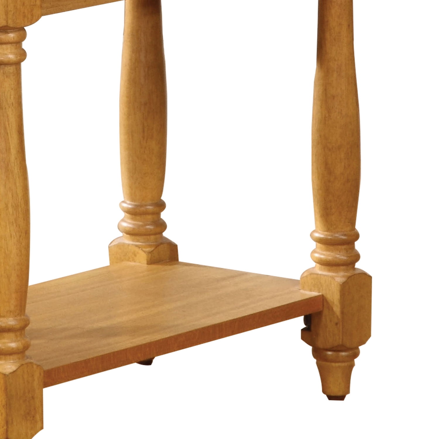 BenJara Enchanting Side Table, Light Oak Brown-Color:Light Oak Brown ...