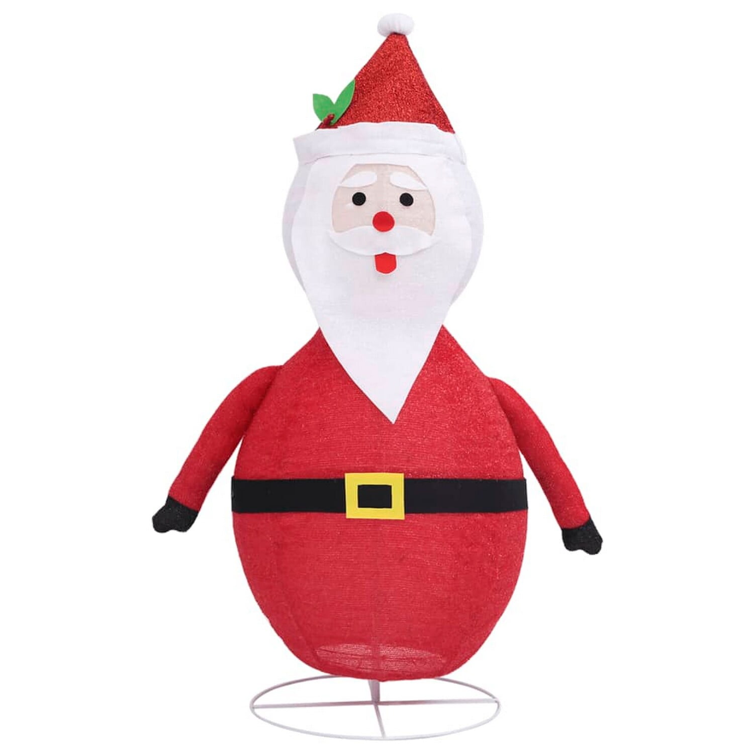 Benjara Mani Christmas Decor 3 ft Santa Clause, 120 LED Lights, White ...