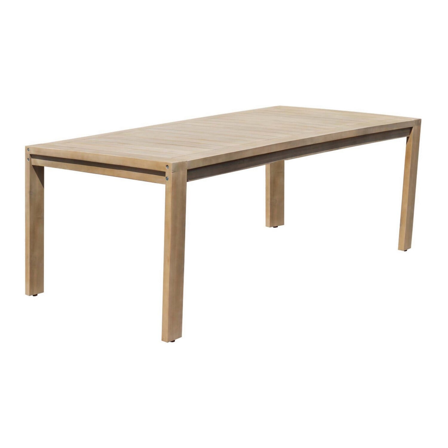 Benjara Neji 87 Inch Dining Table, Natural Brown Eucalyptus Wood Frame ...