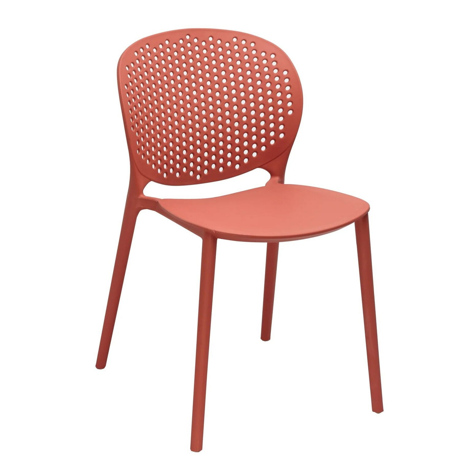 Nima 22 Inch Polypropylene Armless Side Chair, Bright Orange - Walmart.com