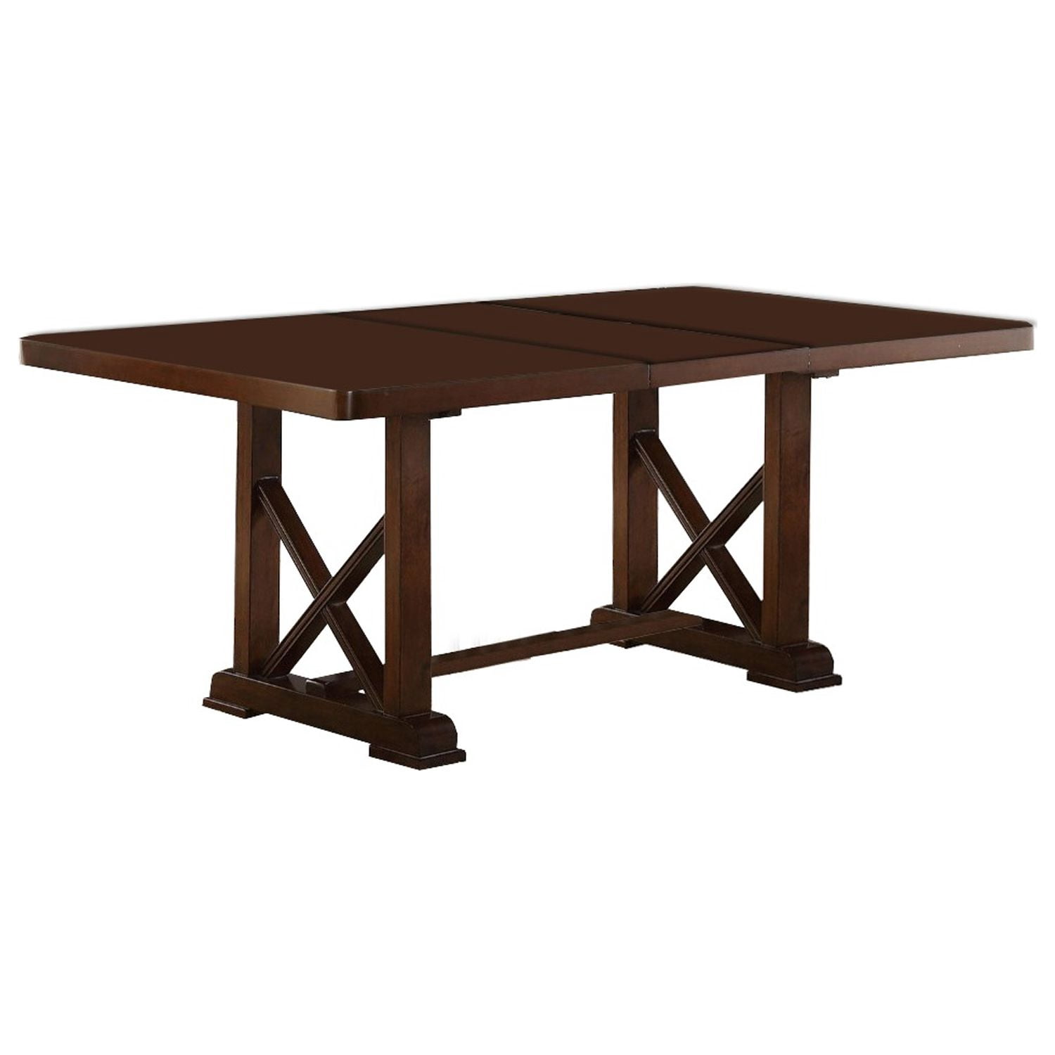 Benjara Rectangular Wooden Dining Table, Brown - Walmart.com