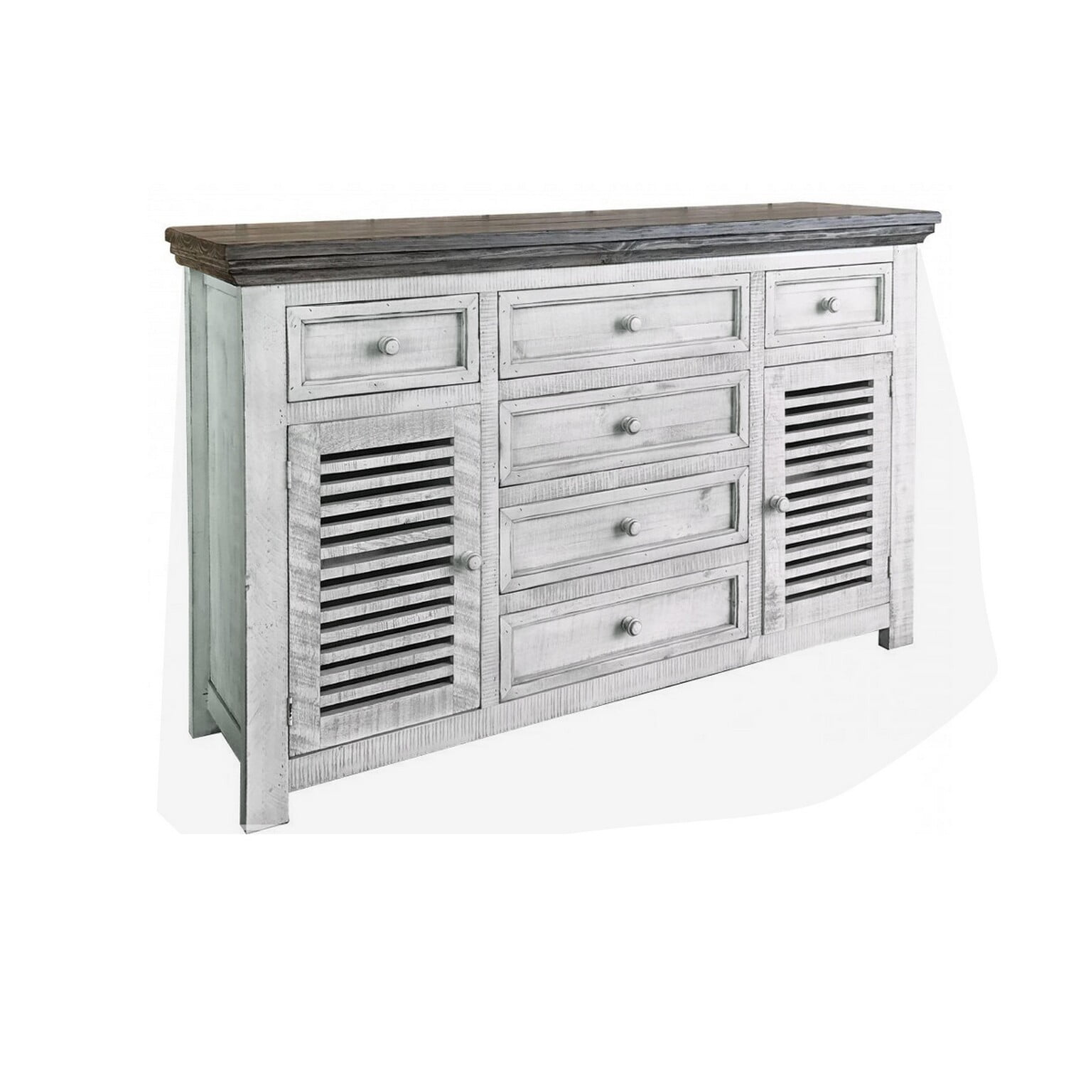 BenJara Suga 70 Inch Sideboard Console Buffet, 6 Drawers, 2 Doors ...