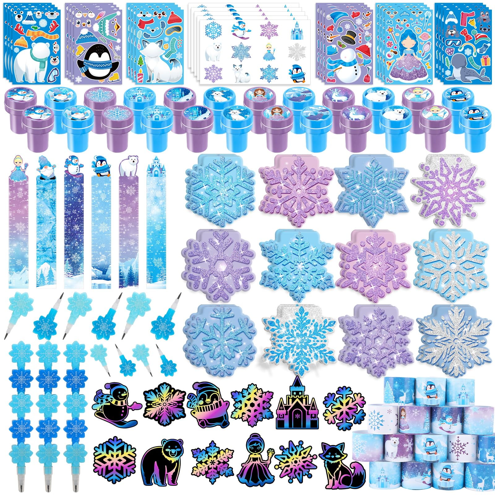 BenLouis 108Pcs Frozen School DHF10 Stationery Party Favors Winter ...