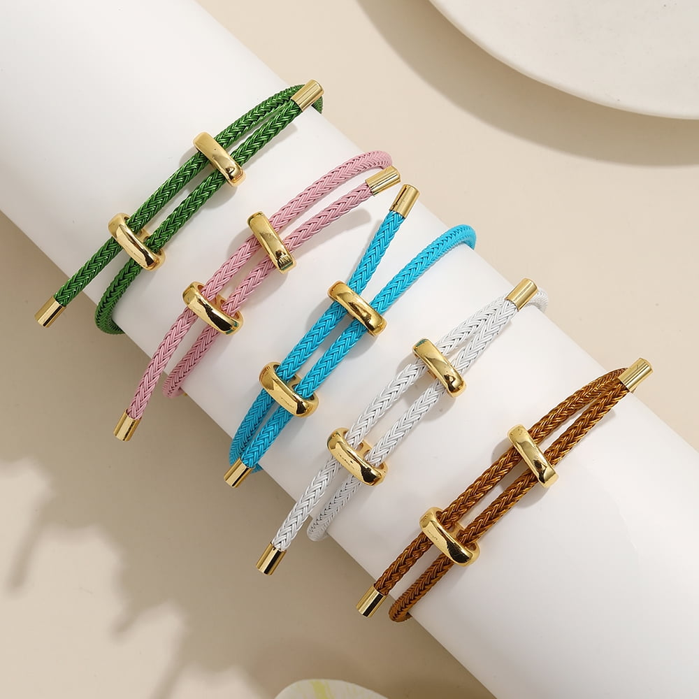 BenS High quality Wire Rope Bangle For Women Colorful Handmade DIY Men ...