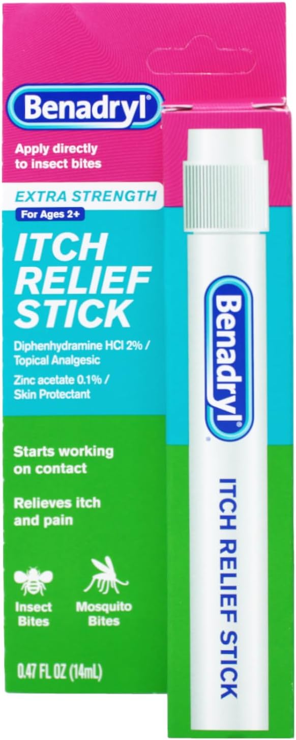 Benadryl Extra Strength Itch Relief Stick, 0.47 oz, 2 Pack - Walmart.com