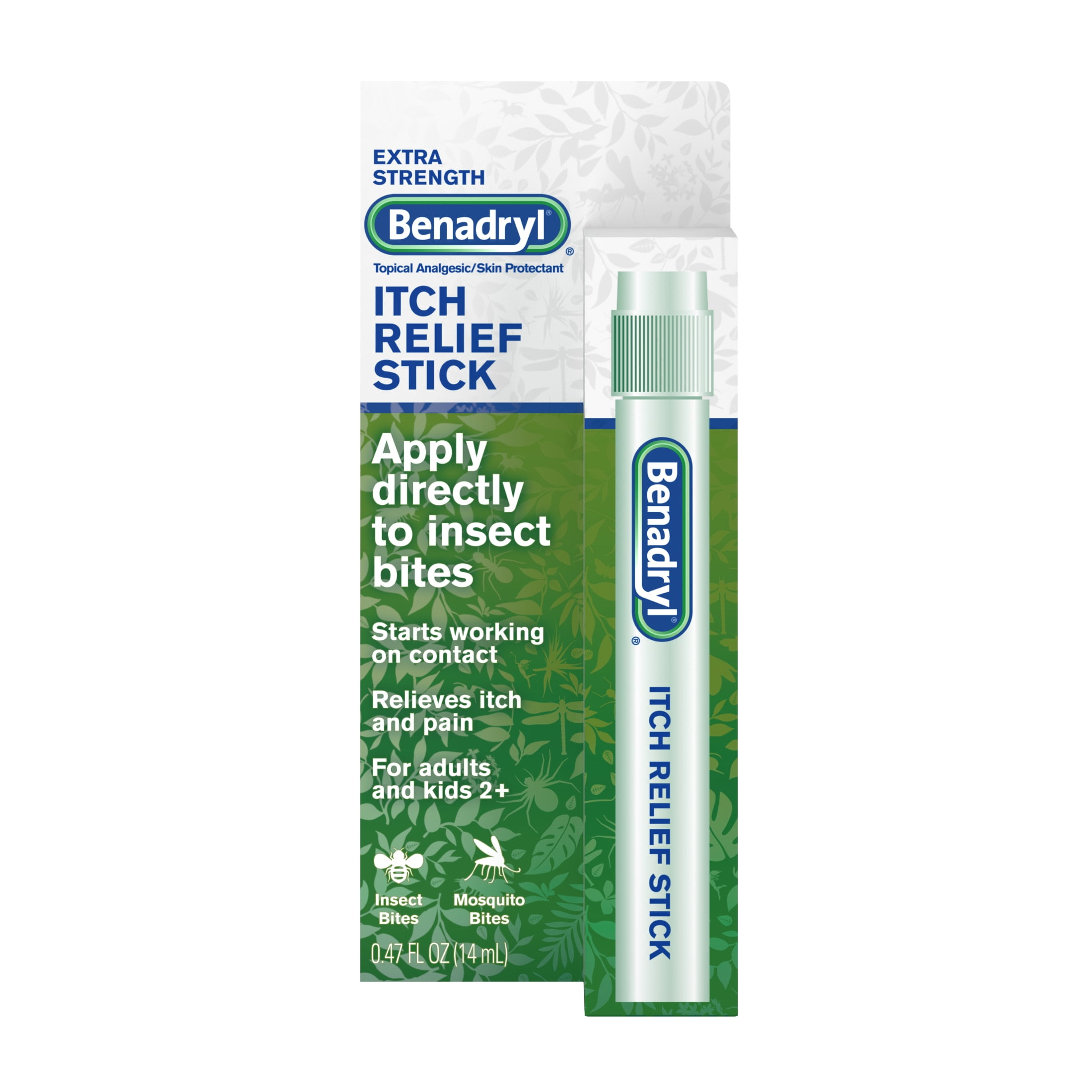 Benadryl Extra Strength Itch Relief Stick, Travel Size, 0.47 fl. oz - Walmart.com