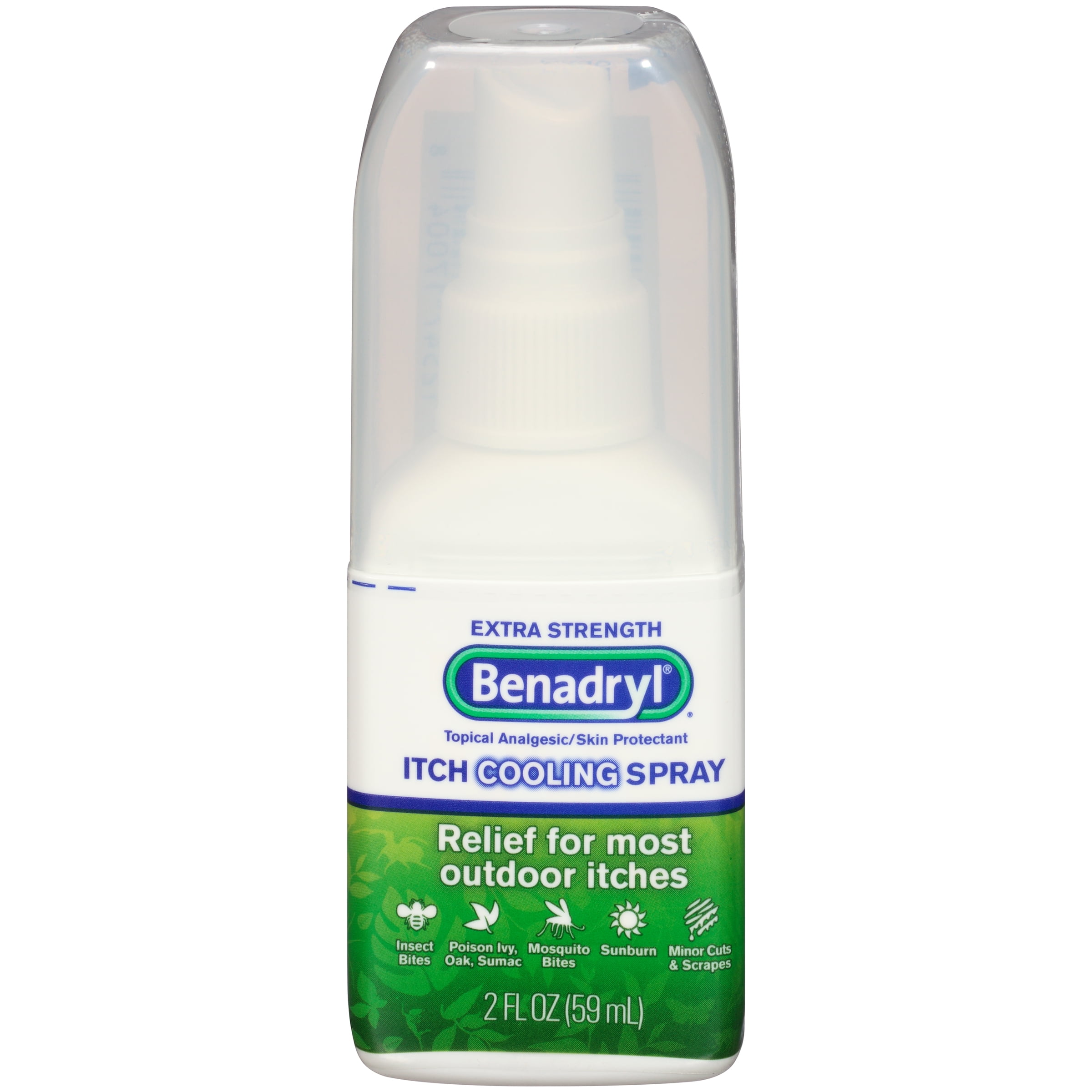 Benadryl Itch Relief Spray Extra Strength 2 oz (Pack of 4) - Walmart.com