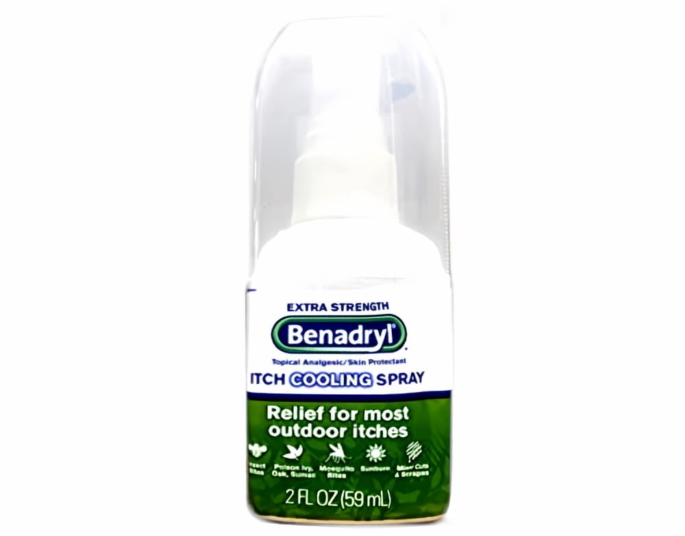 Benadryl Itch Relief Spray, Extra Strength, 2 fl. oz. (Pack of 6 ...