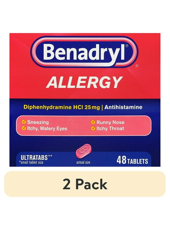 Benadryl Diphenhydramine in Allergy Medicine - Walmart.com