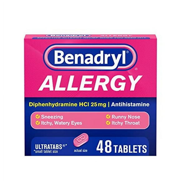 Benadryl Diphenhydramine in Allergy Medicine - Walmart.com