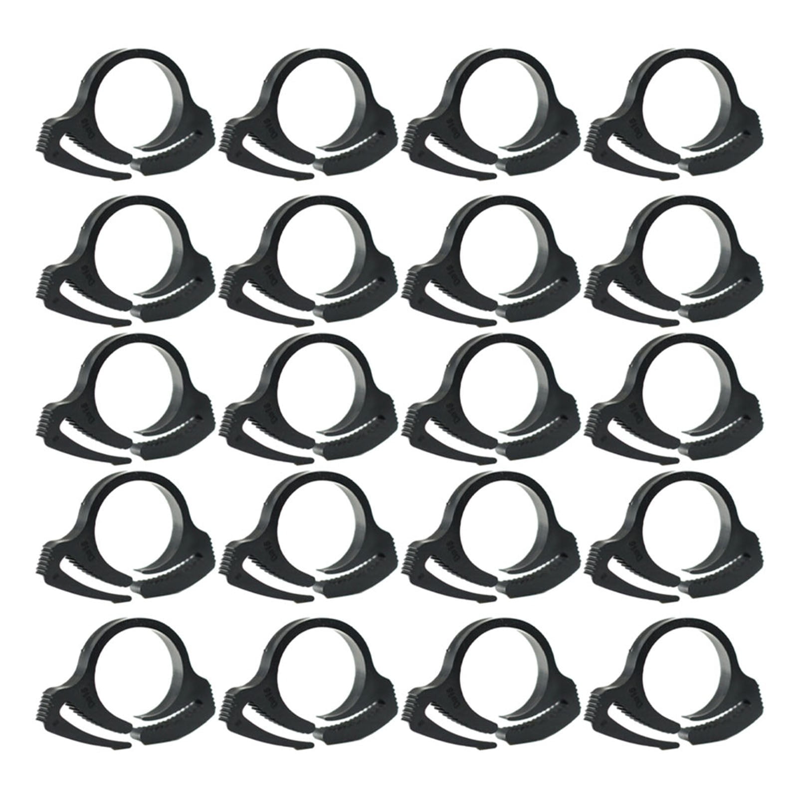 Benafini 20pcs Clip Nylon Snap Fit Plastic Ratchet Clamp Irrigation ...