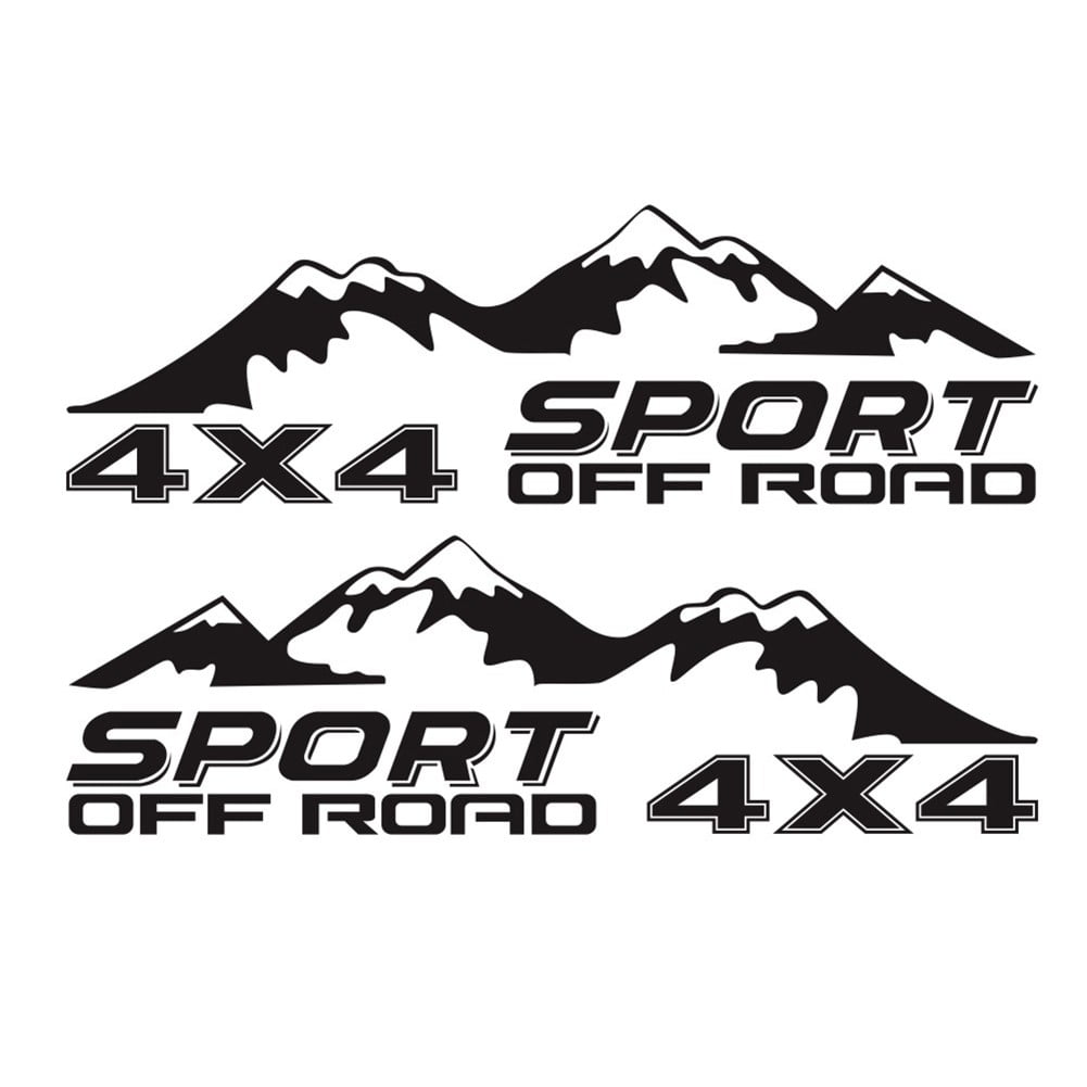 Benafini 4X4 Sport Graphics Mountain Decal Car Side Body Sticker for ...