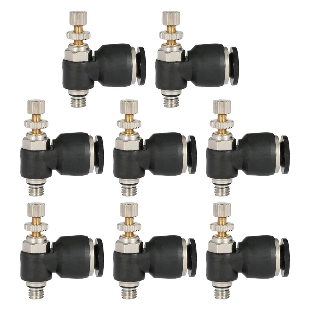 Benafini 8Pcs Air Flow Speed Control Valve Connector Tube Hose ...