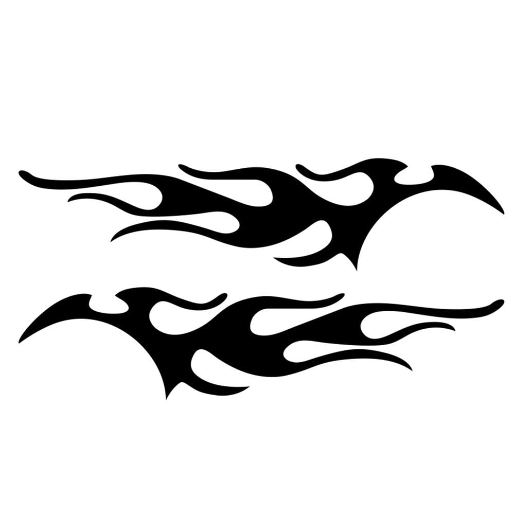 Benafini Flame Decal Set Large 12Inx 48In Auto Graphic Body Car Truck ...