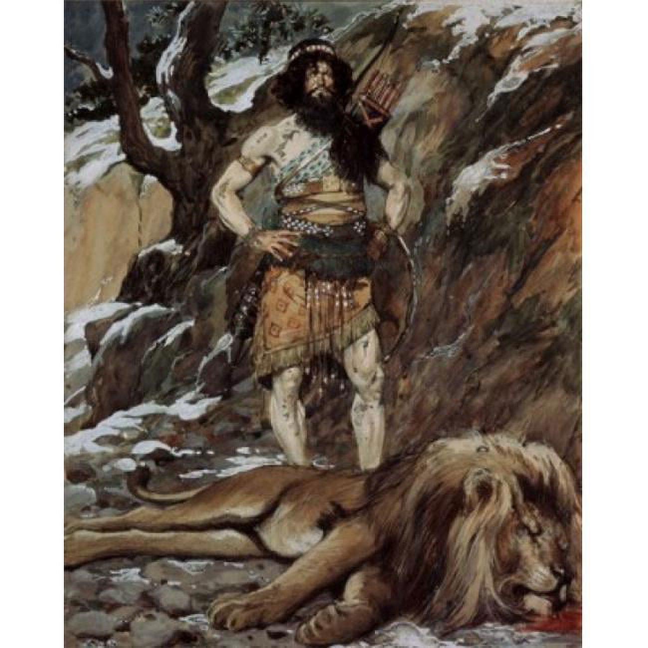 Benaiah Who Slew the Lion James Tissot 1836-1902 French Jewish Museum ...