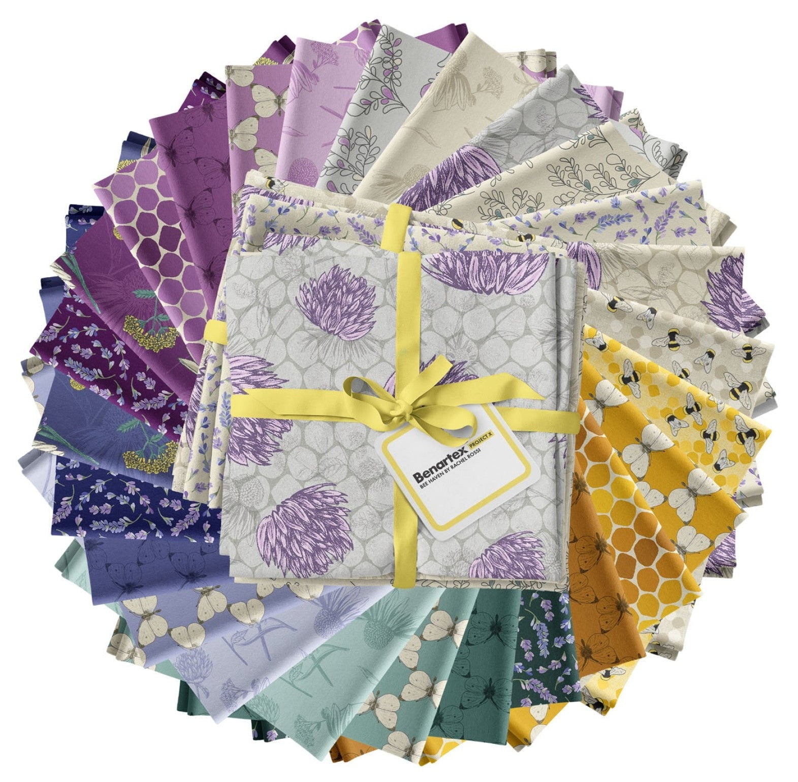 Benartex - Bee Haven Fat Quarter Bundle by Rachel Rossi Designs 26 pcs ...