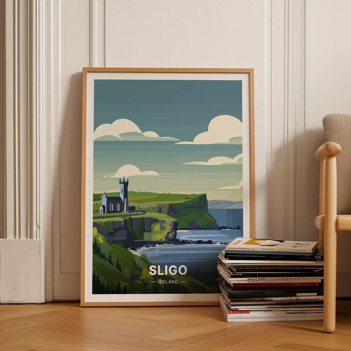 Benbulben Mountain Sligo Ireland Landscape Art, Unframed Canvas 16x20in ...