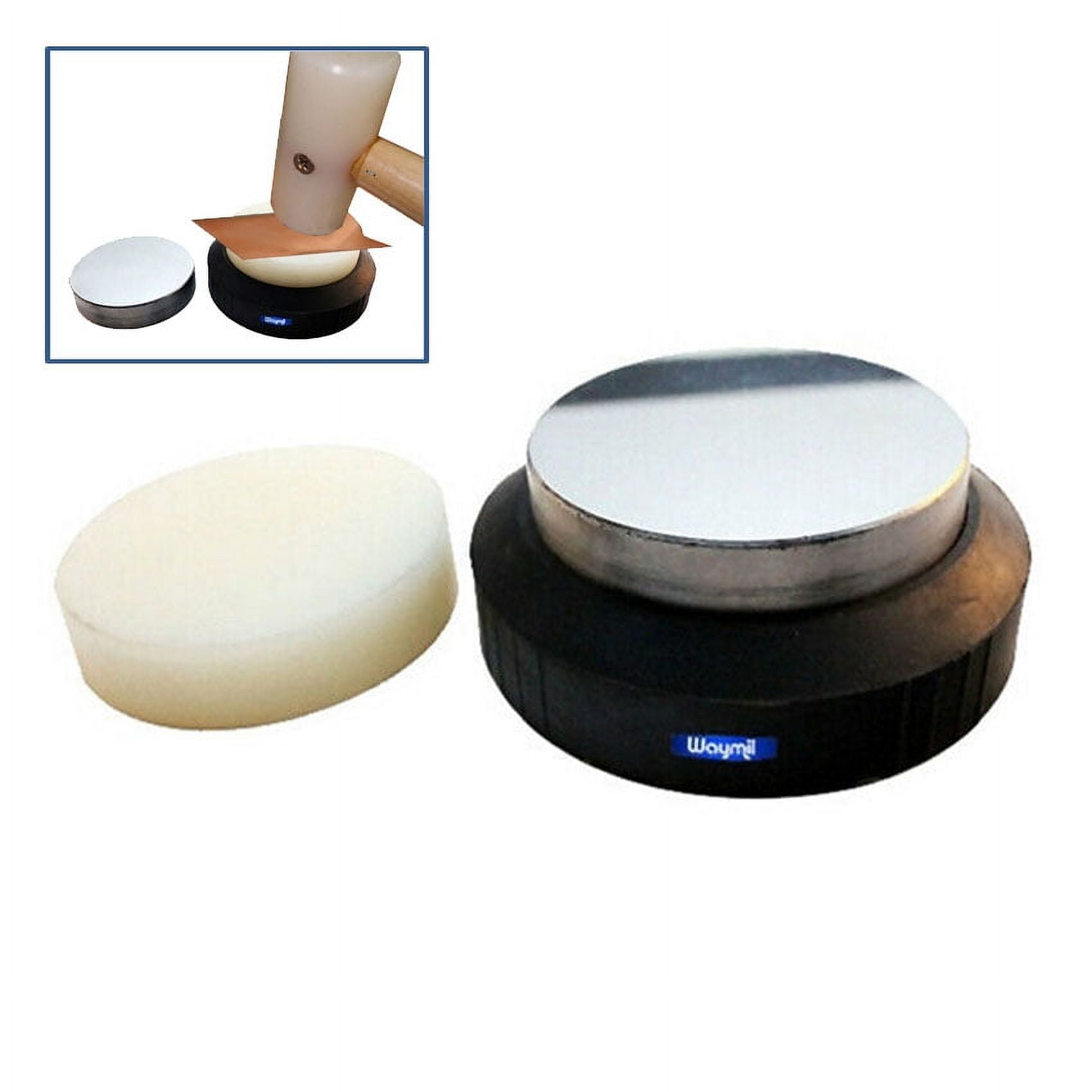 Bench Block 4" Rubber Base 3" Steel & Nylon Jewelry Metal Working ...