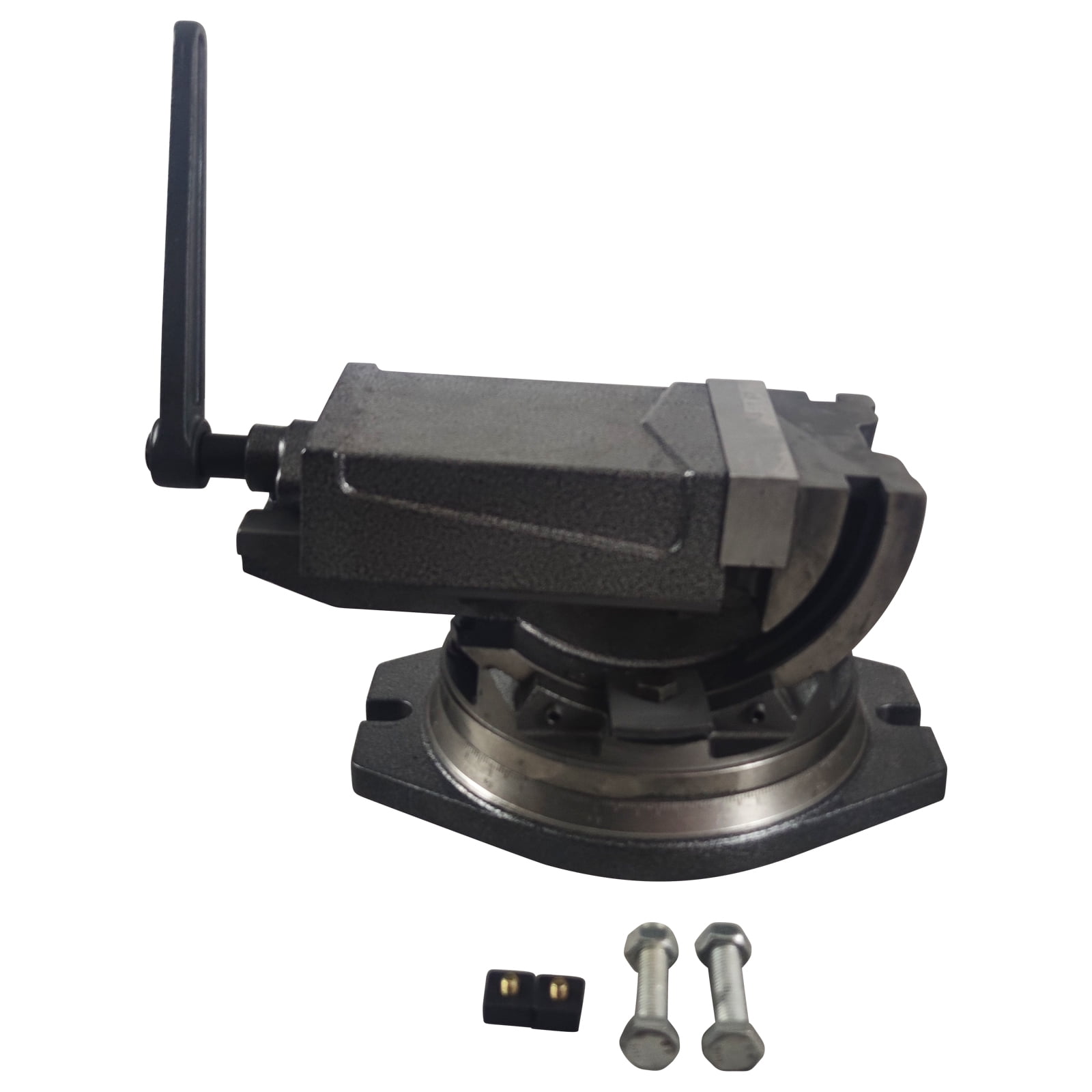 Bench Clamping Vise 5" Tilting and Swiveling Milling Machine Vise Table ...