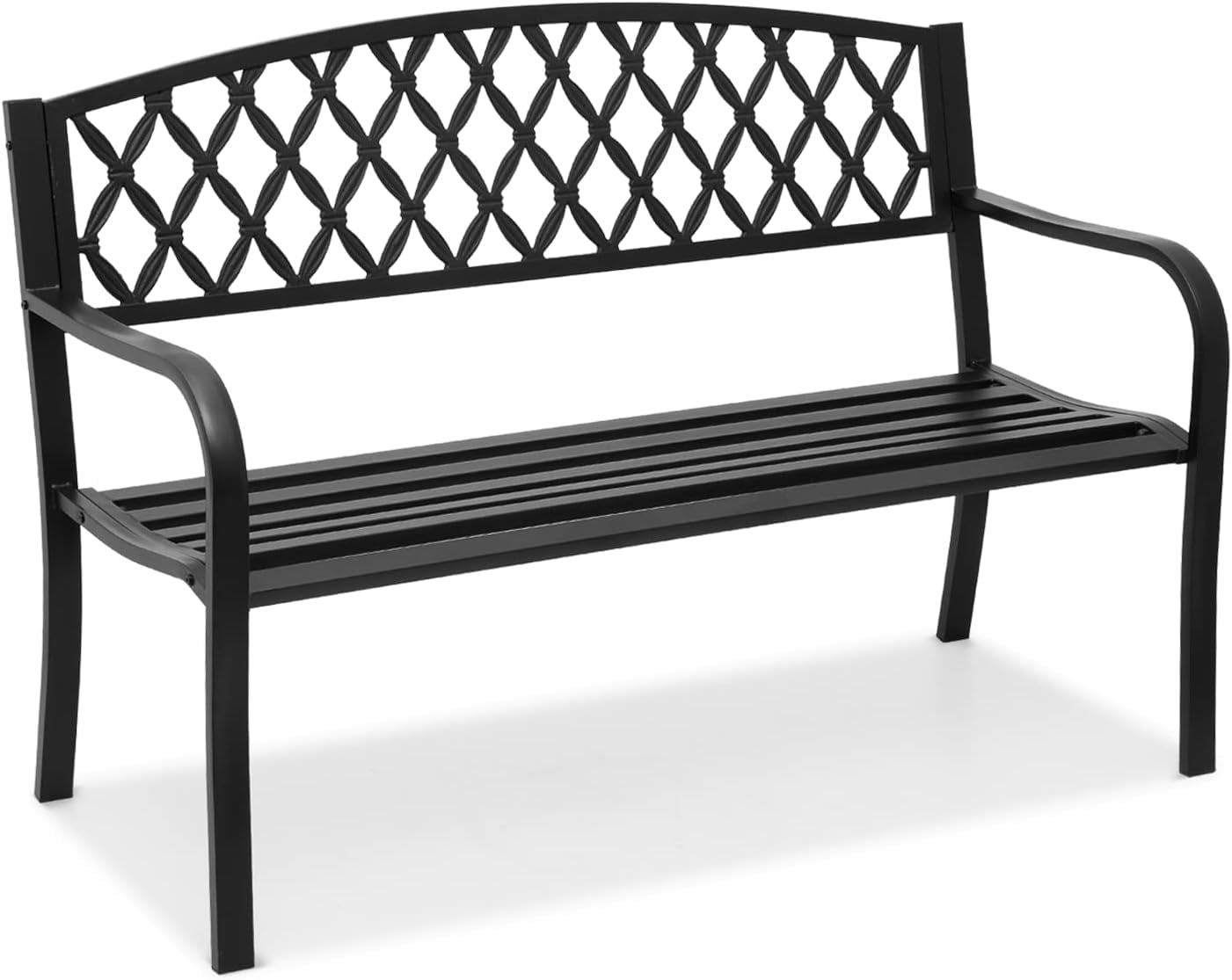 Bench for Outside 2 Person Seating Sturdy Rust Resistant Waterproof ...