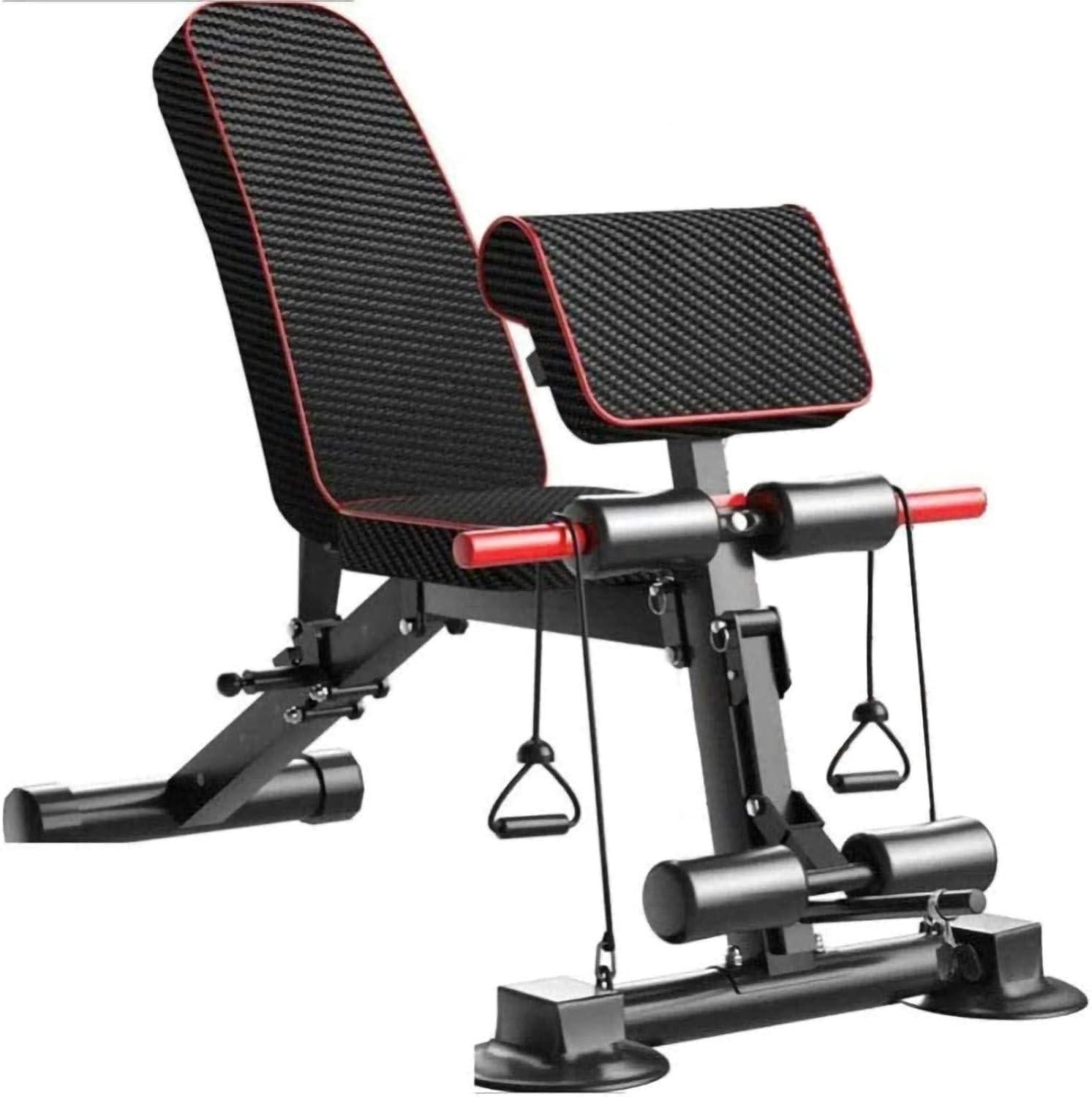 Bench Press Dumbbell Stool Folding,Adjustable Weightlifting Bench,Sit ...