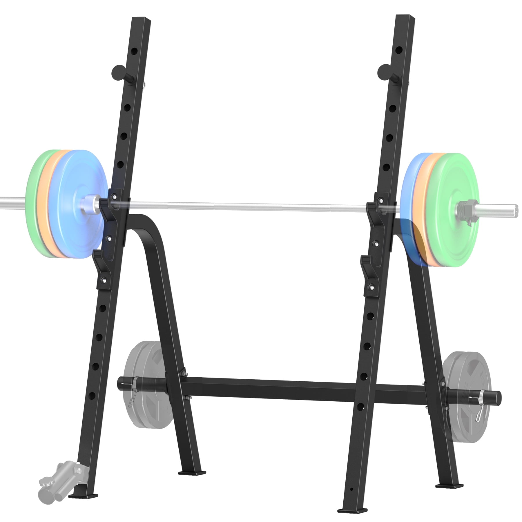 FovemiG Adjustable Squat Rack Power Stand, Multi-Functional Barbell ...