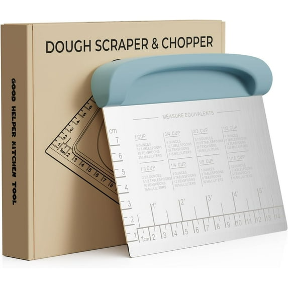 Bench Scraper Dough Cutter Tool - Pastry Scraper for Bread Cake Pizza ...
