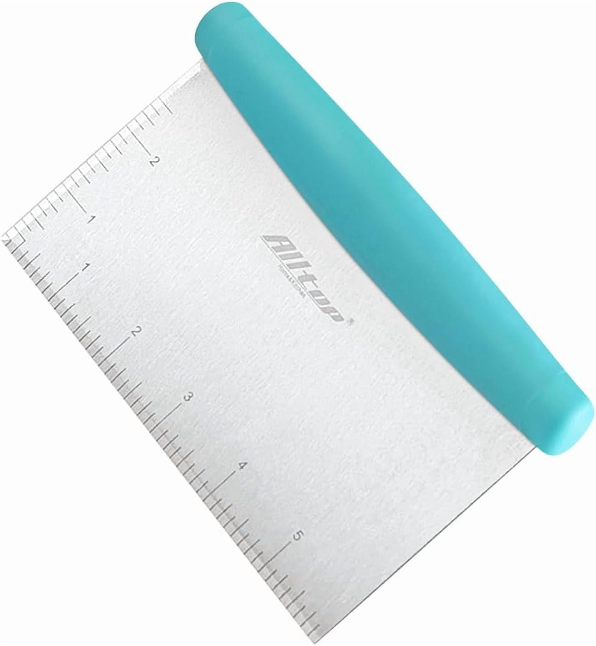 Bench Scraper & for Kitchen - Baking Essential Utensil,Stainless Pastry ...