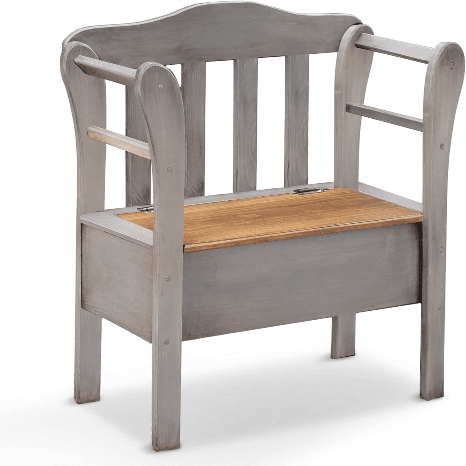 Bench with Storage - Small Wooden Storage Bench for Entryway Hallway ...