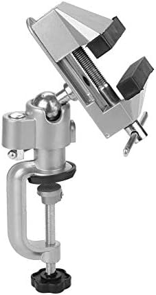 Bench Vise, 360 Degree Rotating Universal Table Vise Tilts Heavy Duty ...