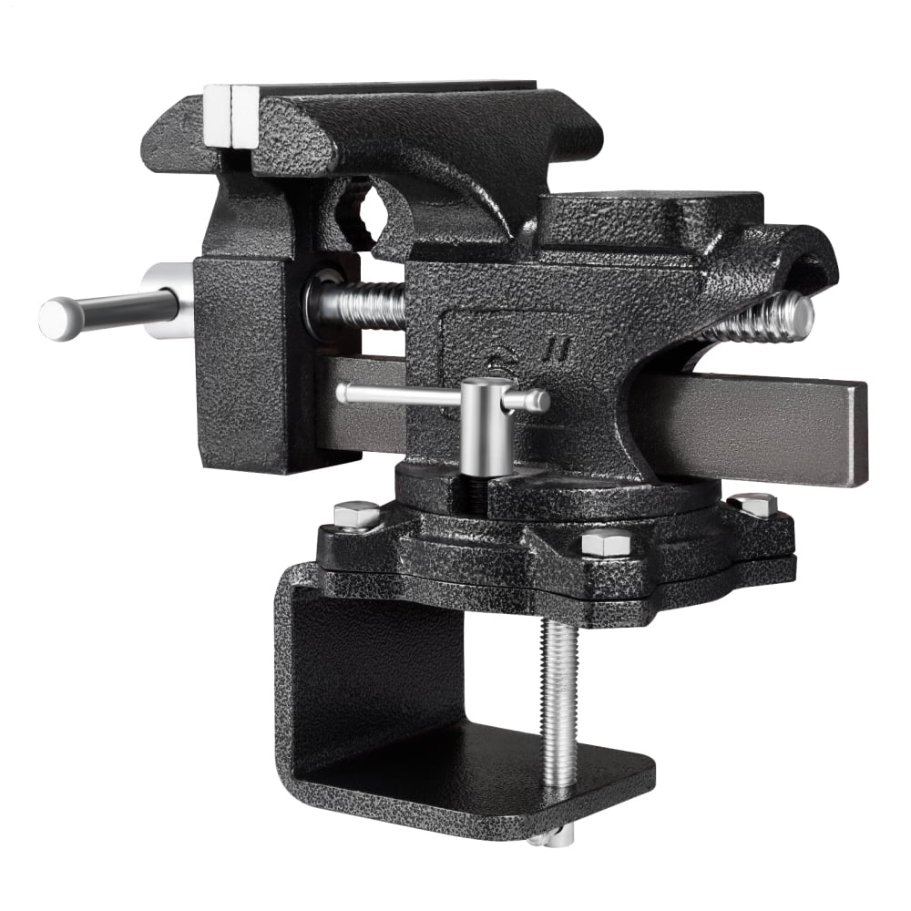Bench Vise 4.3", Vice for Workbench with Heavy Duty Forged Steel Construction, Built-in Pipe Jaw ...