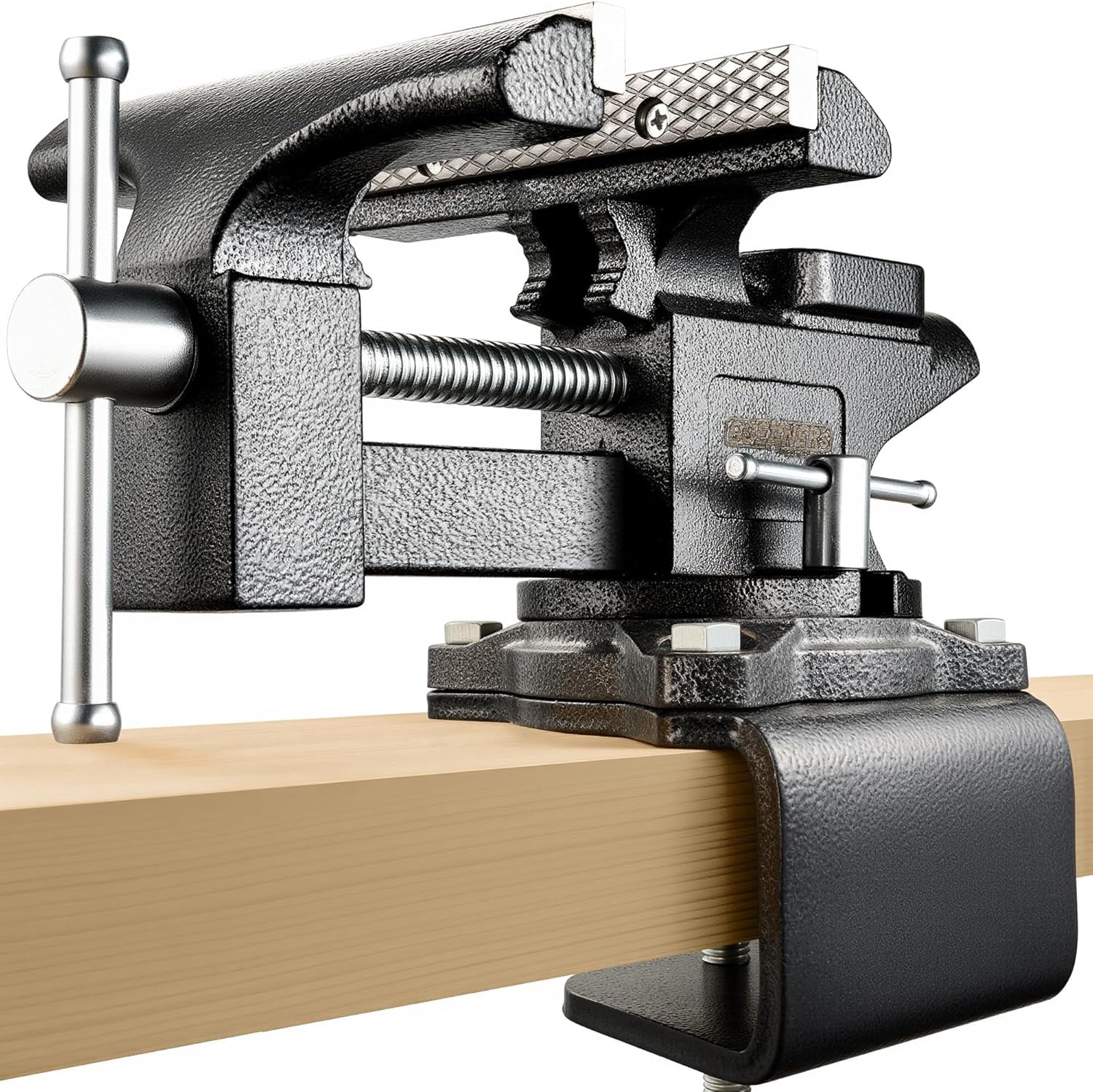 Bench Vise 6", Vice for Workbench with Forged Construction, Built-in ...