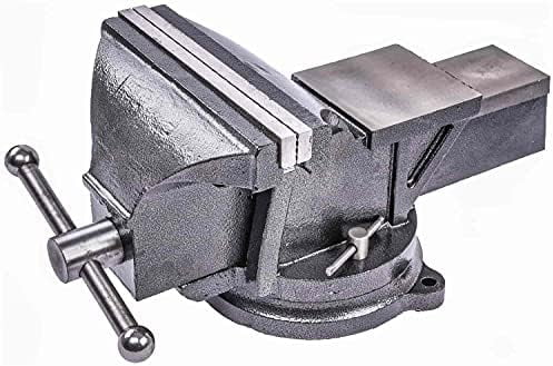 Bench Vise | 8 Inch Replaceable Jaws | Gray Iron Body With Chrome ...