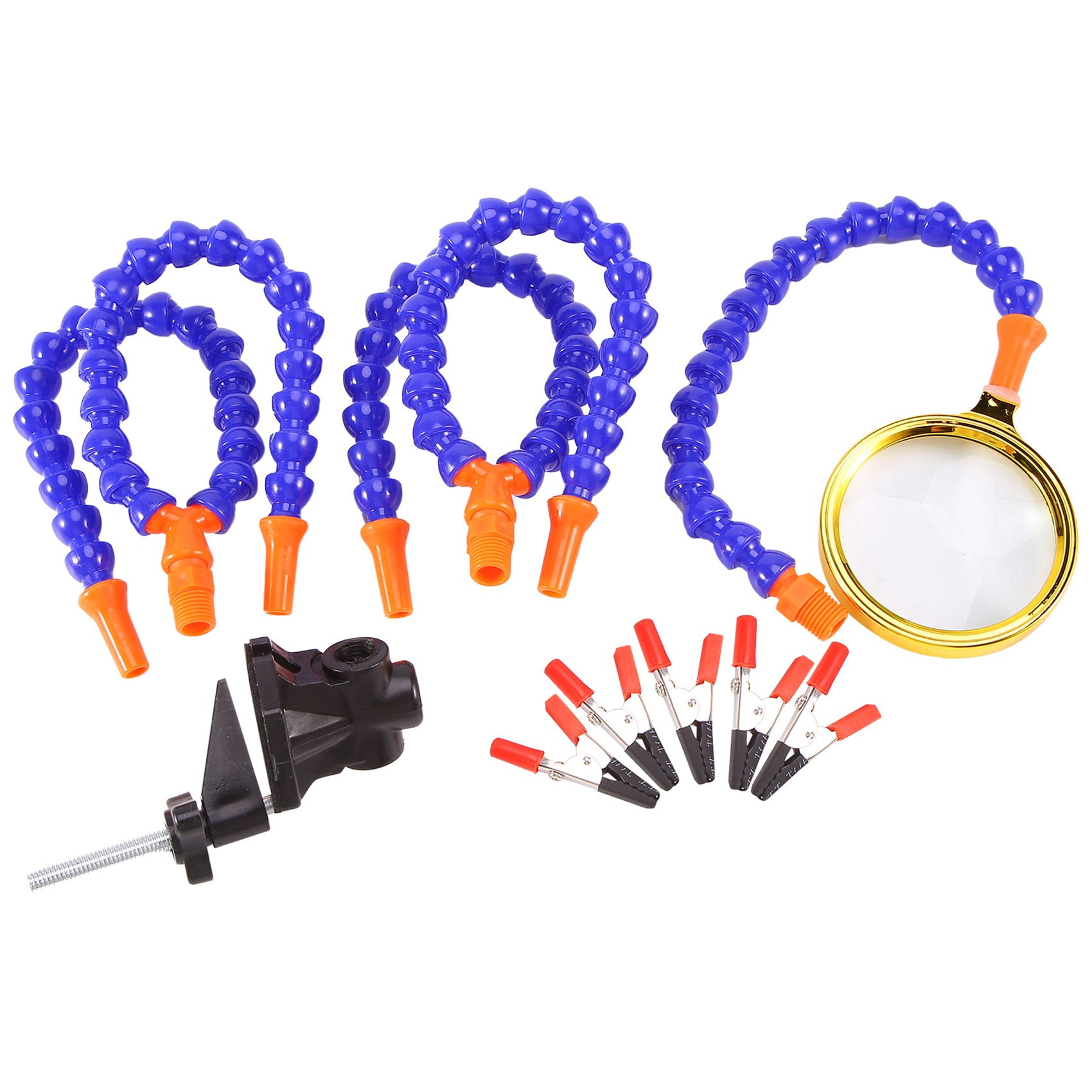 Bench Vise Table Clamp Soldering Station With 5Pc Flexible Arms ...