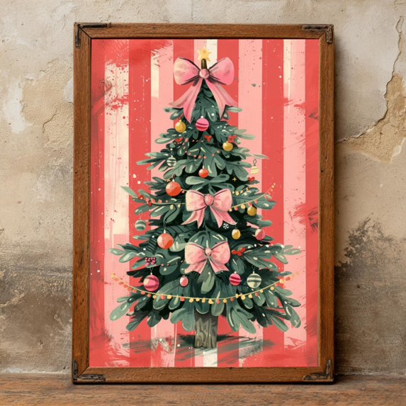 Bench With Snow Scene Poster Winter Wall Art, Rusticdecor, Vintage ...