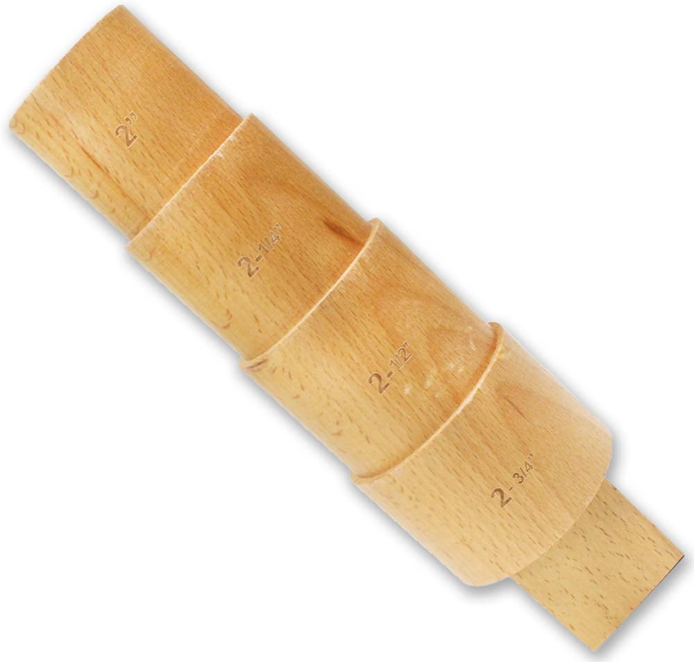 Bench Wizard 9.75" 4 Step Round Hardwood Mandrel | Step Diameters 2", 2 ...